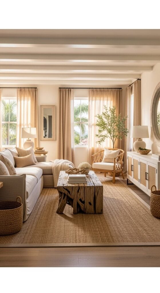 23 Trendy Beige and Wood Living Room Ideas