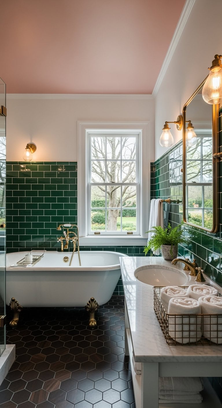 23 Inspiring Moody Green Bathrooms