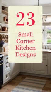 23 Small Corner Kitchen That Maximizes Every Inch Beautifully