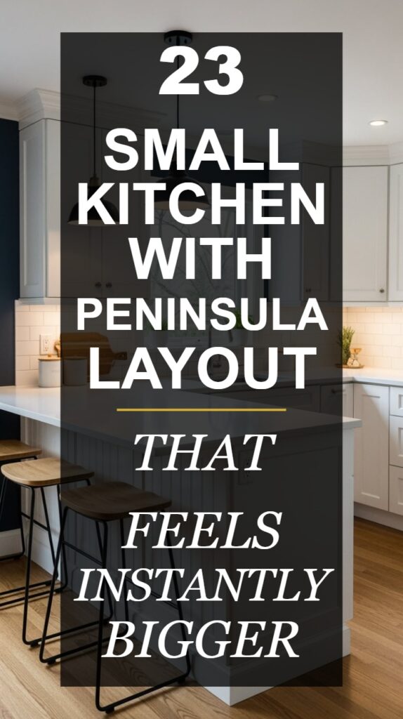 23 Small Kitchen With Peninsula Layout That Feels Instantly Bigger