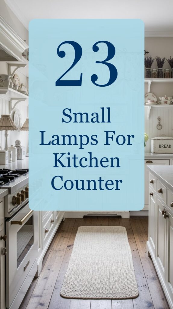 23 Small Lamps For Kitchen Counter That Add Instant Charm