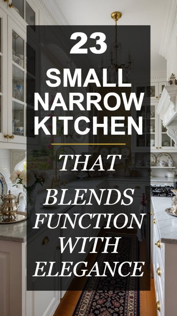 23 Small Narrow Kitchen That Blends Function With Elegance