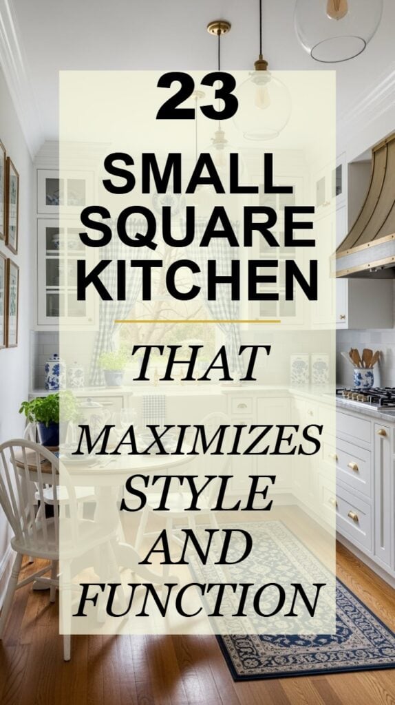 23 Small Square Kitchen That Maximizes Style and Function
