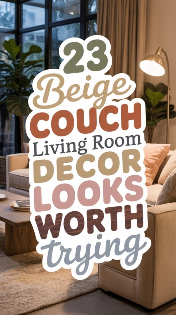 23 Beige Couch Living Room Decor Looks Worth Trying