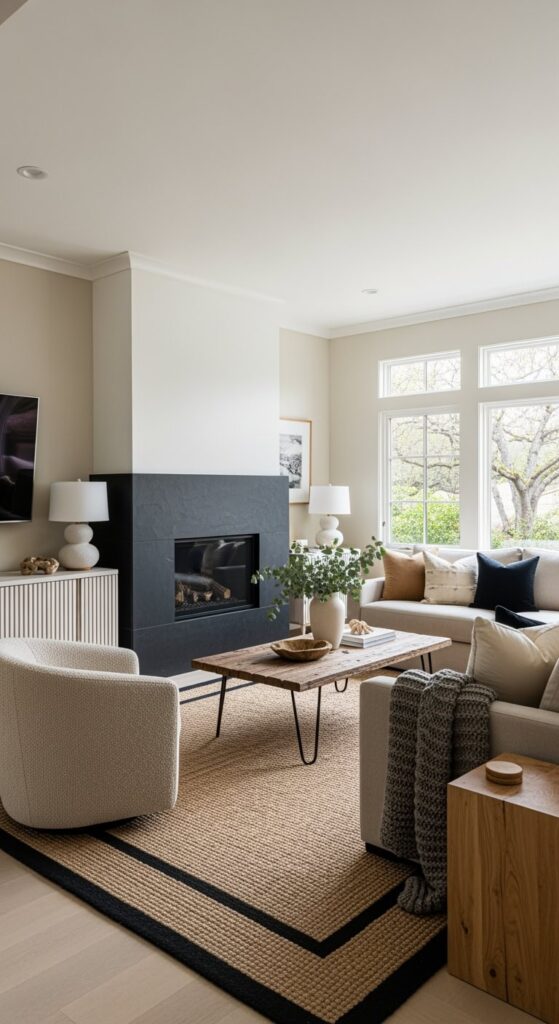23 Black Fireplace Living Room Ideas to Instantly Add Drama