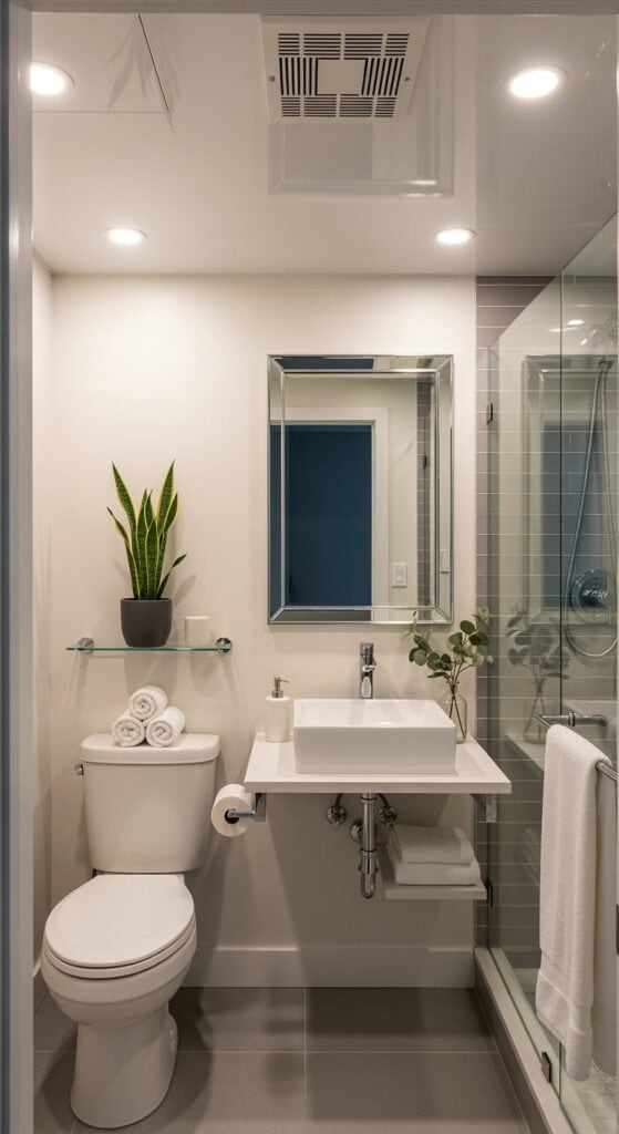 23 Small Bathroom Ceiling Ideas That Brighten Your Space