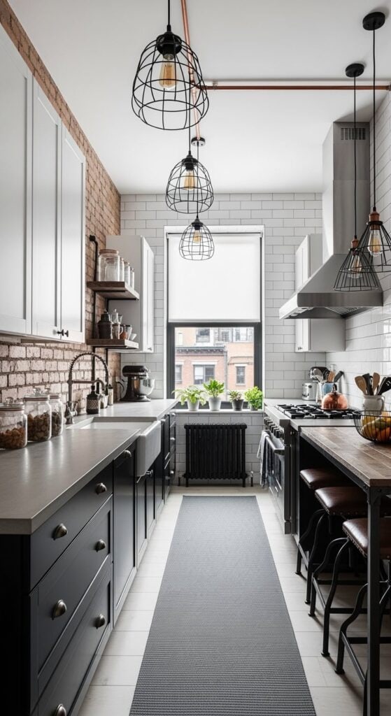 23 Small Long Kitchens That Wow Guests
