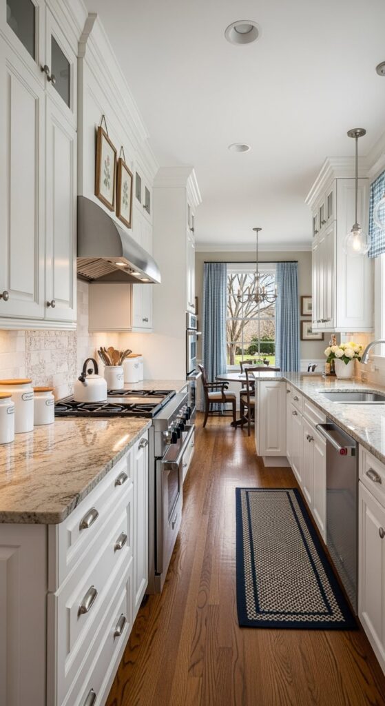 23 Small Long Kitchens That Wow Guests