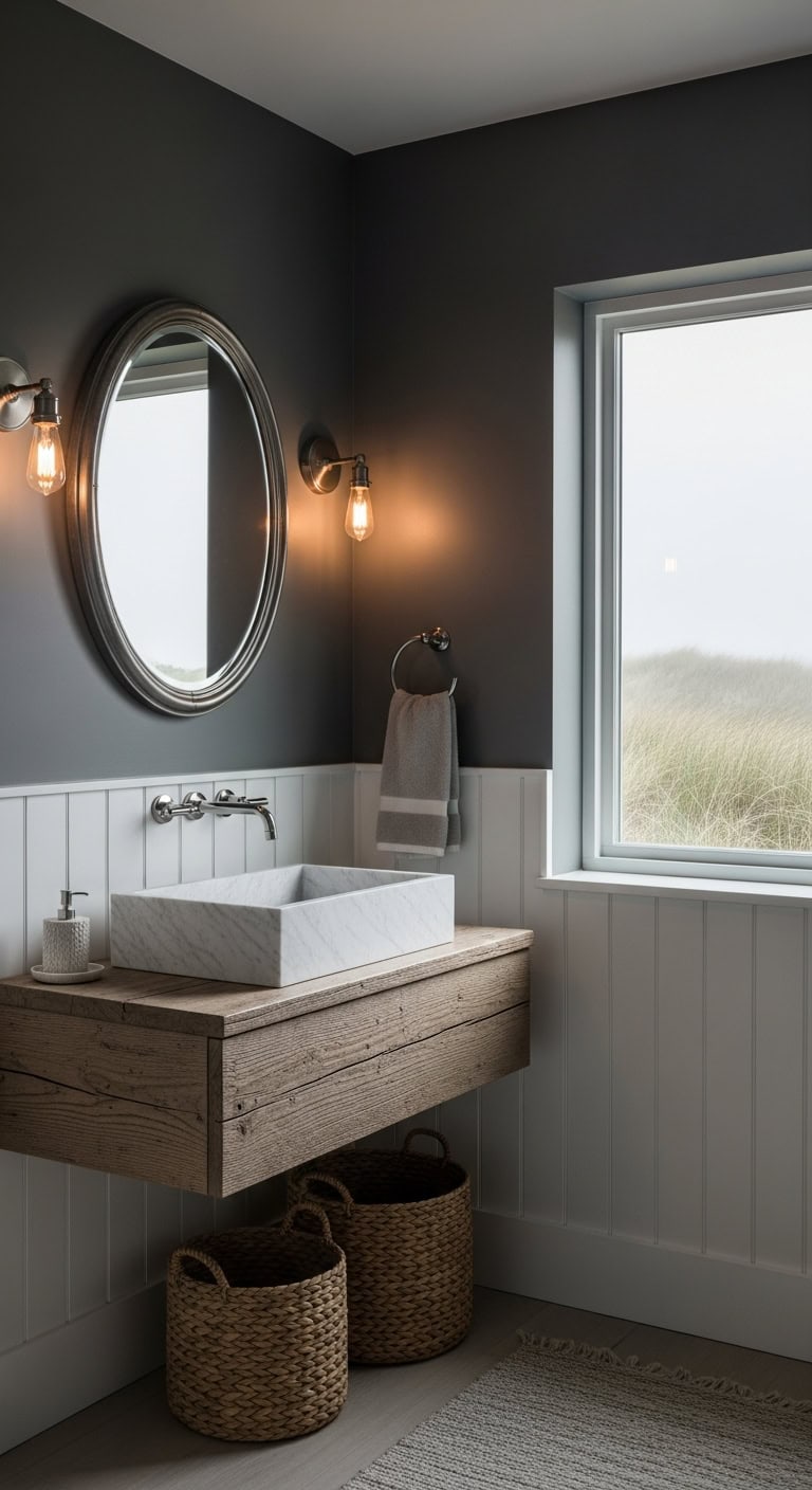 23 Small Dark Bathroom Ideas That Prove Black Is Beautiful