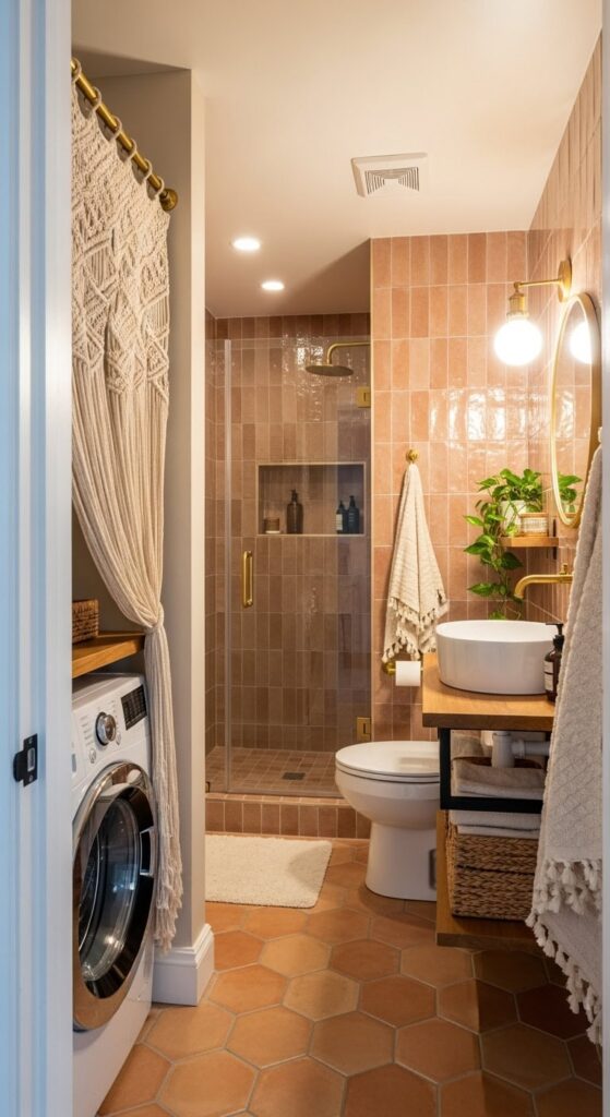 19 Small Bathroom With Washing Machine Designs That Actually Work