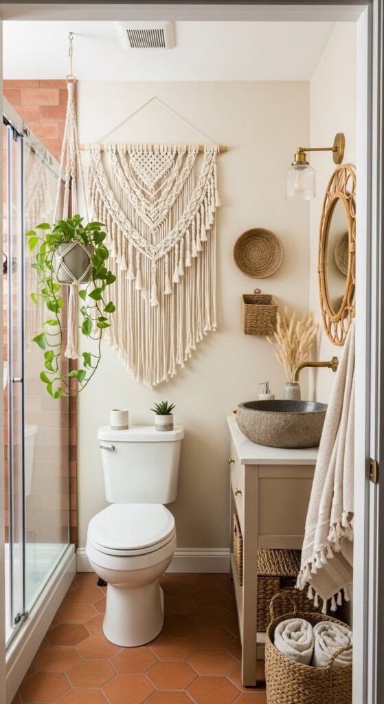 23 Small Boho Bathroom Ideas: Free-Spirited Design for Compact Spaces