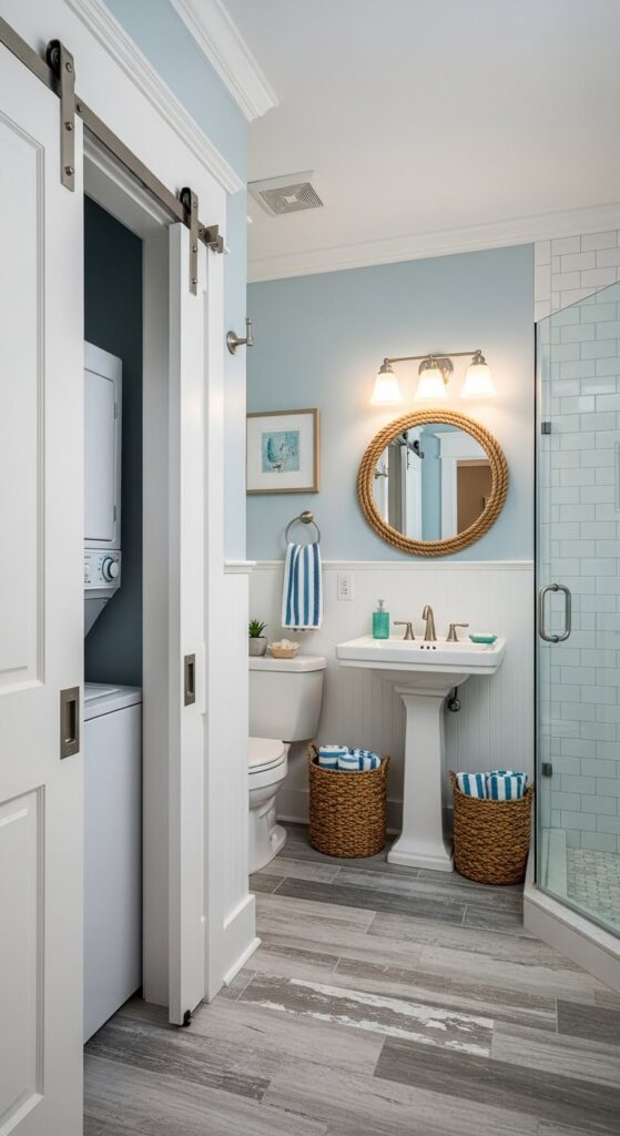 19 Small Bathroom With Washing Machine Designs That Actually Work