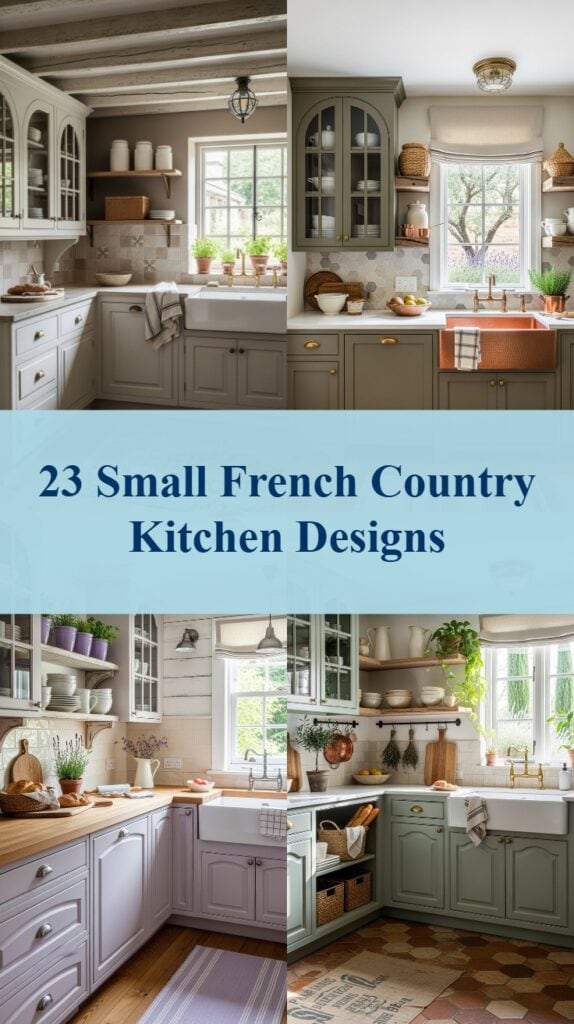23 Small French Country Kitchen Designs