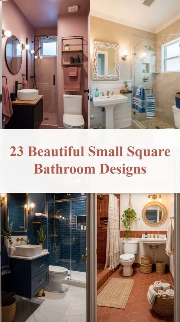 23 Beautiful Small Square Bathroom Designs