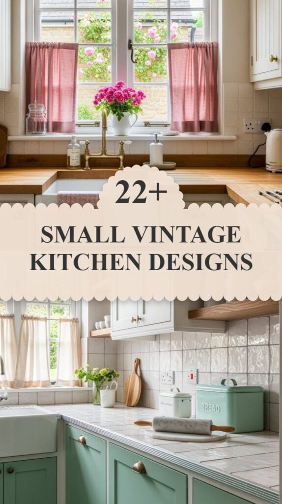 23 Small Vintage Kitchen Designs