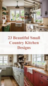 23 Beautiful Small Country Kitchen Designs