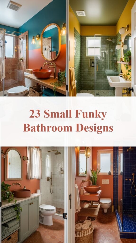 23 Small Funky Bathroom Designs