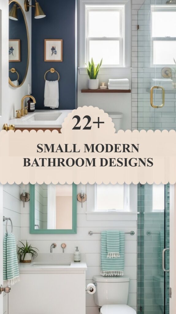 23 Small Modern Bathroom Designs That Feel Fresh and Clean