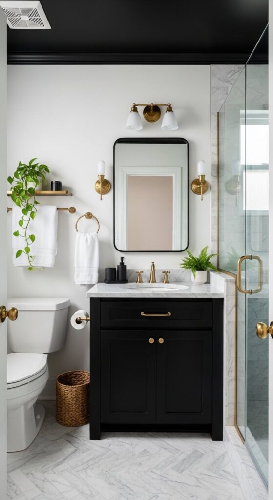 23 Small Dark Bathroom Ideas That Prove Black Is Beautiful
