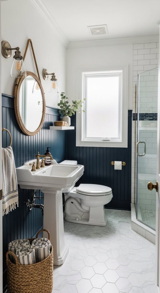 23 Moody Small Bathroom Ideas for Dramatic, Dark Spaces