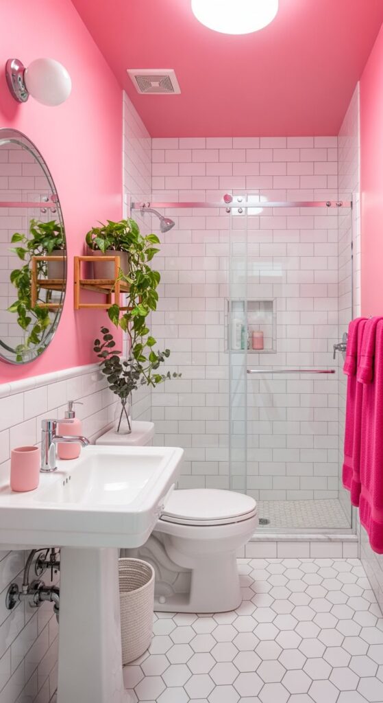 23 Small Pink Bathroom Ideas | pretty & practical