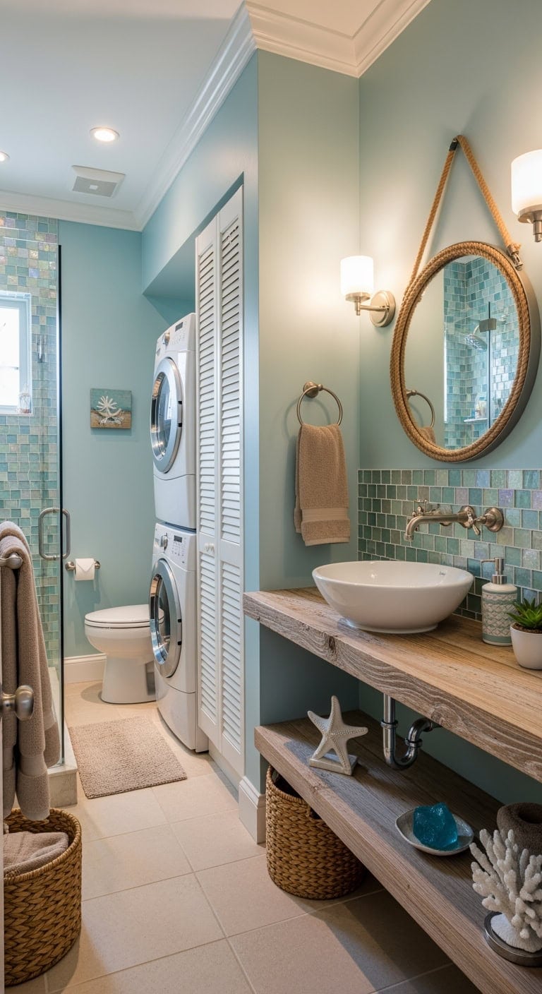 17 Small Bathroom and Laundry Room Combo | Dual-Purpose Design