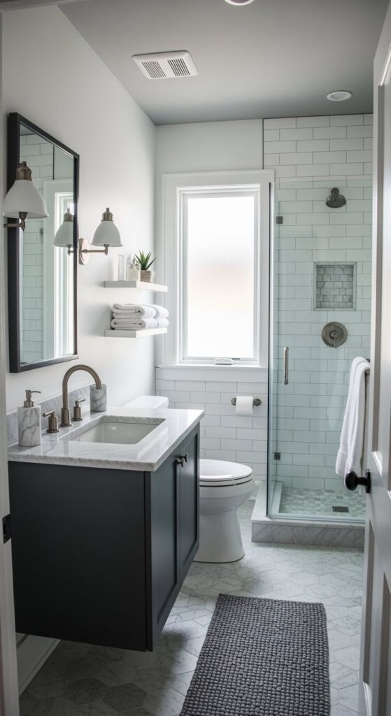 23 Beautiful Small Square Bathroom Designs