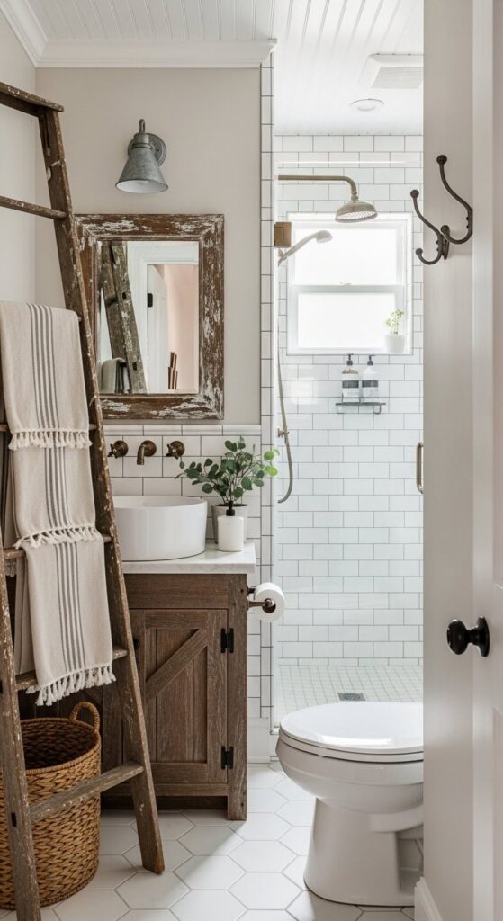23 Small Farmhouse Bathroom Designs: Rustic Style Meets Function