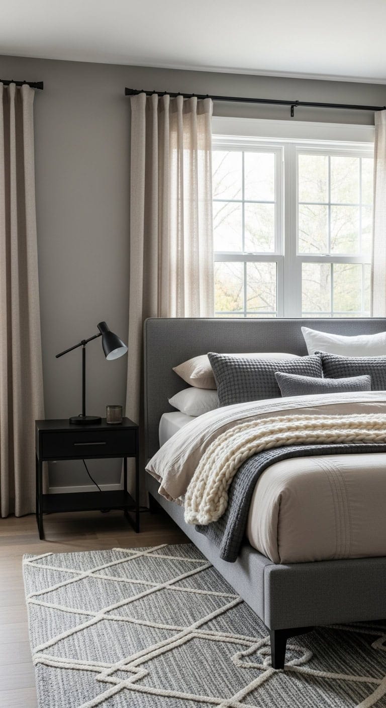 23 Grey and Beige Bedrooms That Balance Warm and Cool