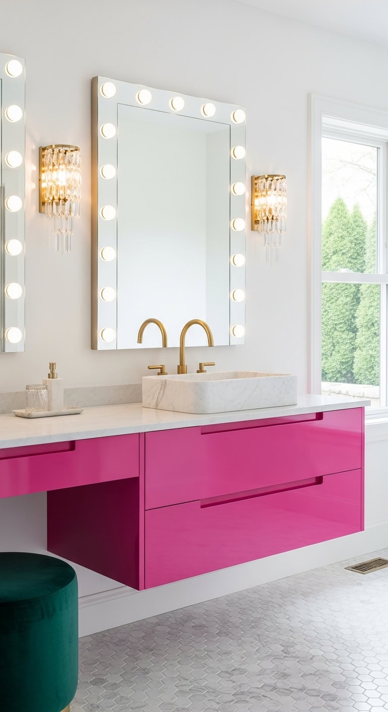23 Pink Bathroom Designs From Soft and Sweet to Bold and Dramatic