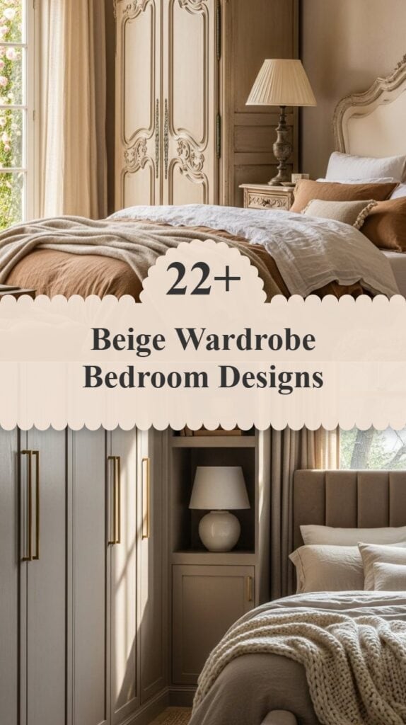 23 Beige Wardrobe Bedroom Designs That Flow Seamlessly