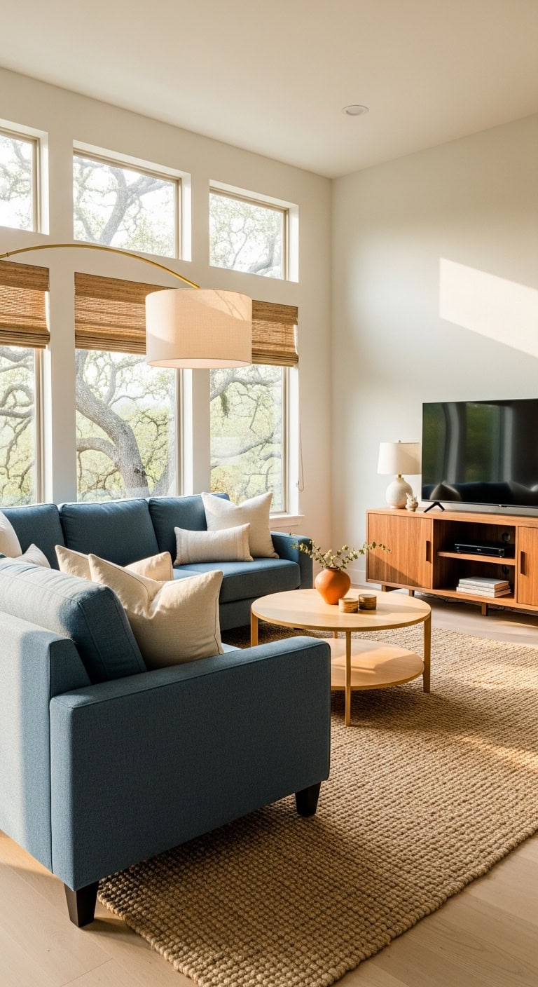 23 Blue Sectional Living Rooms to Anchor Your Space in Color