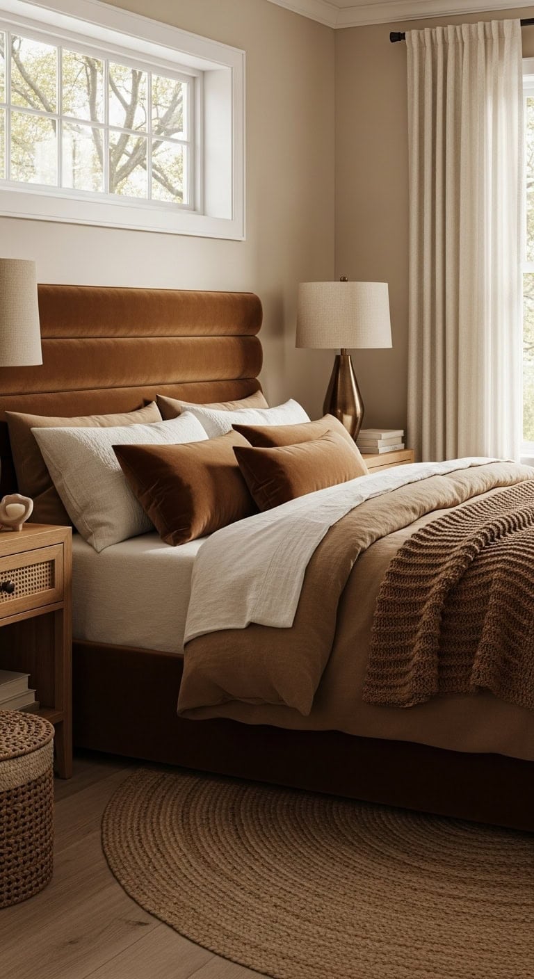 23 Beige and Brown Bedroom Ideas for Warm, Earthy Spaces