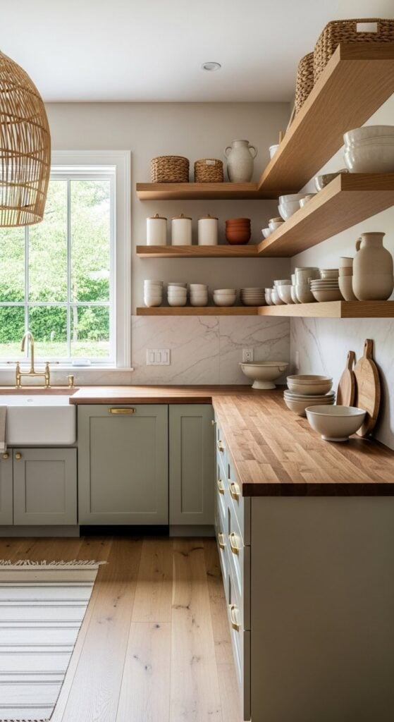 23 Open Shelf Kitchen Ideas That Look Curated (Not Cluttered)