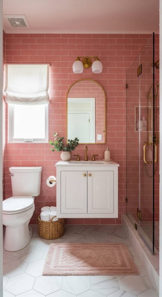 23 Modern Pink Bathroom Designs That Feel Fresh (Not Fussy)