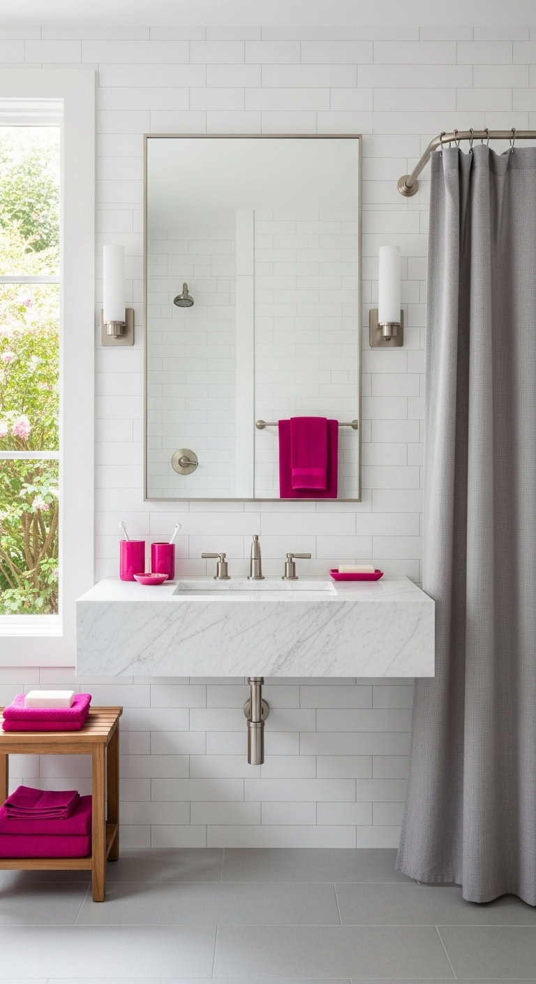 23 Modern Pink Bathroom Designs That Feel Fresh (Not Fussy)
