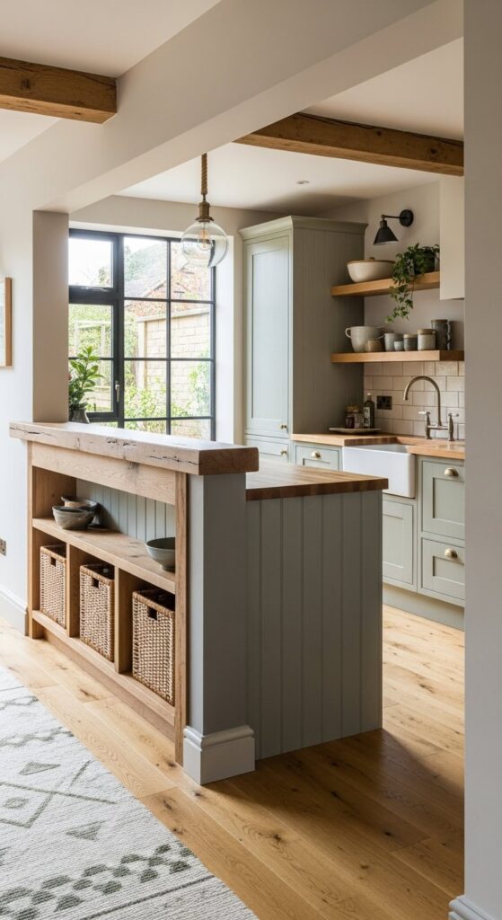 23 Half Open Kitchen and Living Room Layouts That Get It Just Right