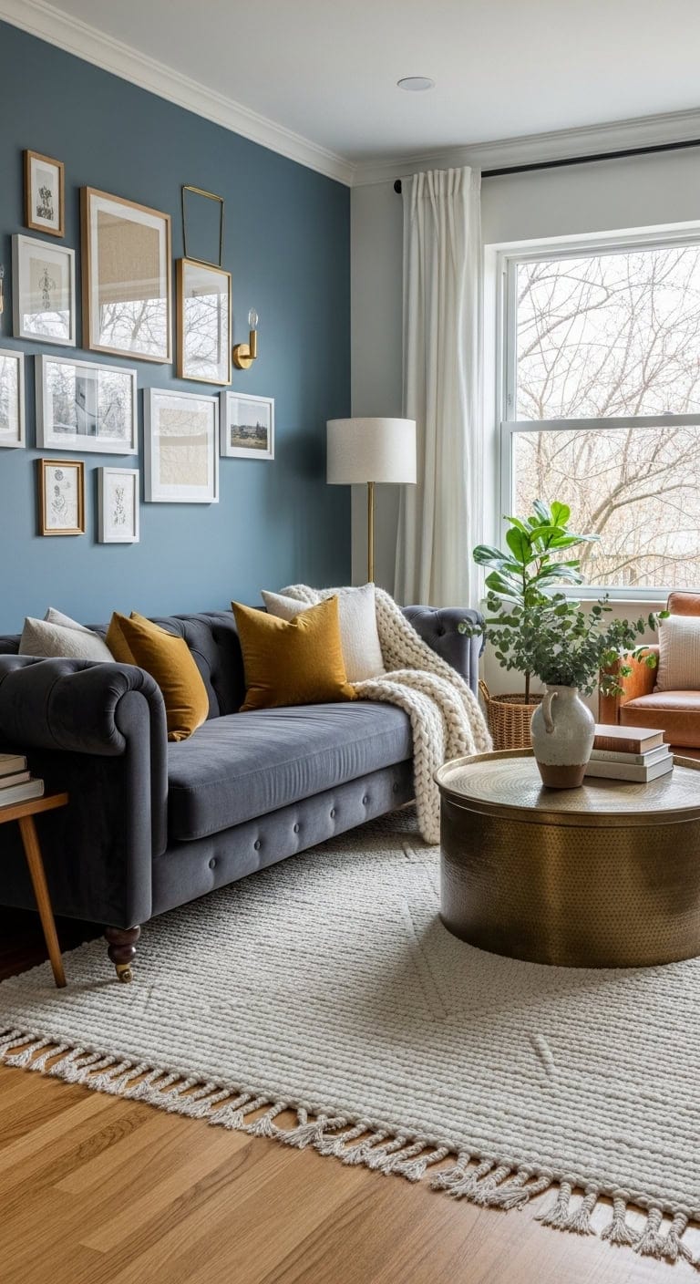 23 Inchyra Blue Living Rooms That Make This Color Shine