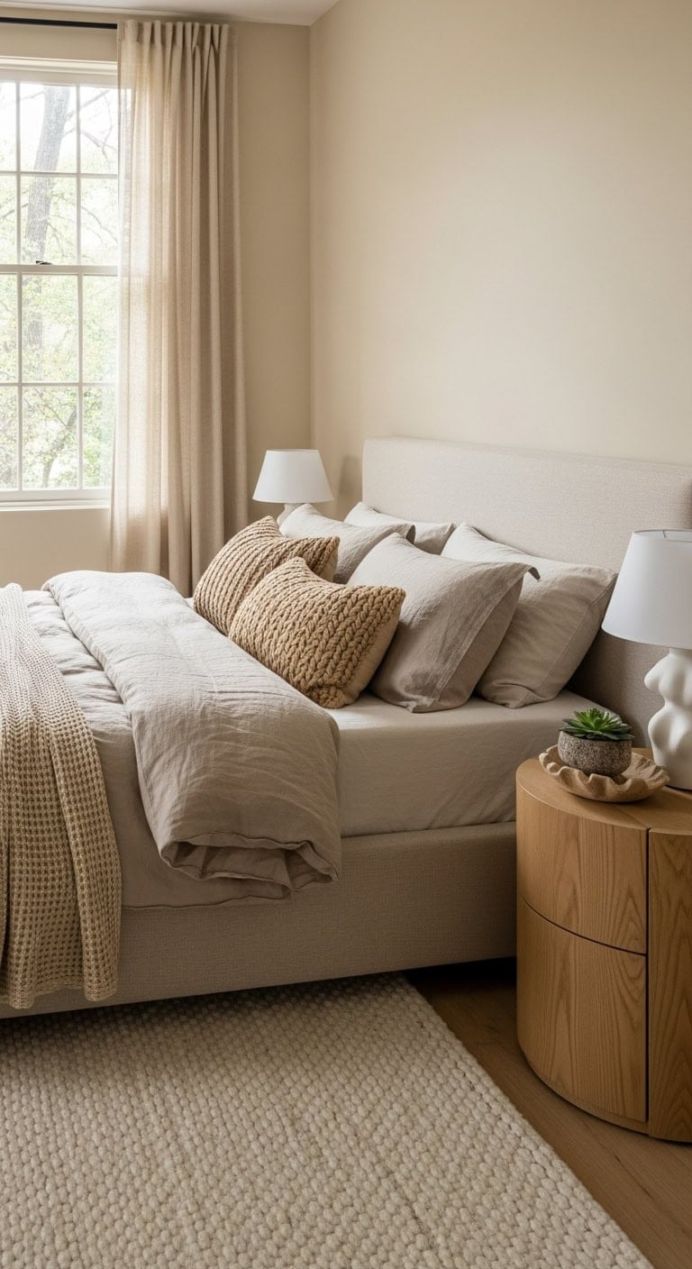 23 Beige Bedframe Bedroom Ideas to Anchor Your Neutral Space