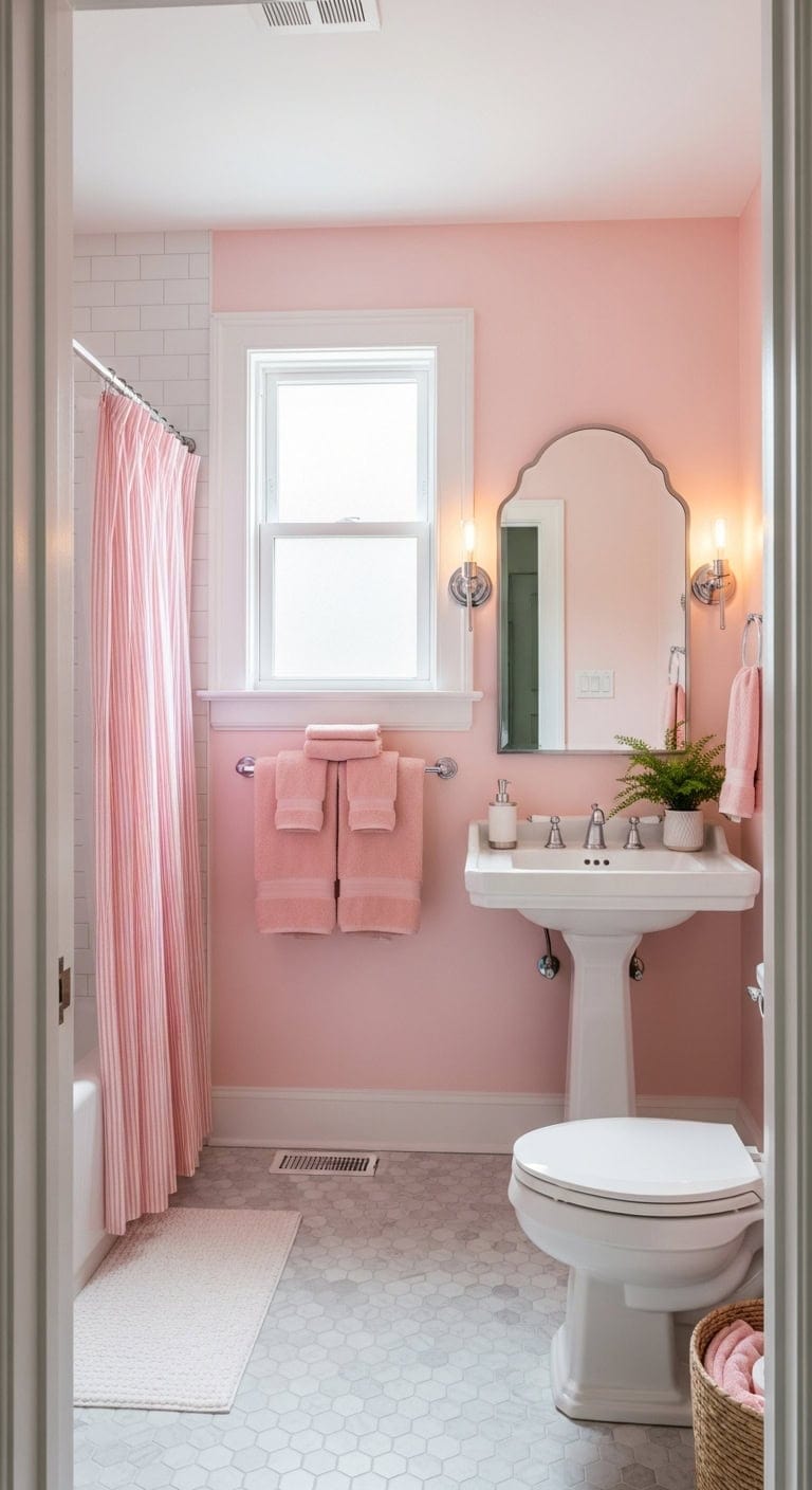 23 Modern Pink Bathroom Designs That Feel Fresh (Not Fussy)