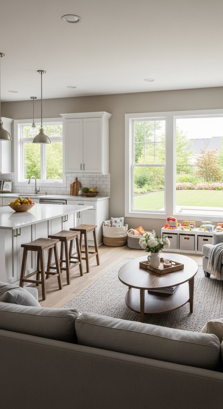 23 Open Plan Kitchen Living Room Designs That Flow Perfectly