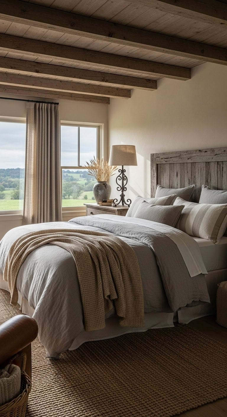 23 Grey and Beige Bedrooms That Balance Warm and Cool