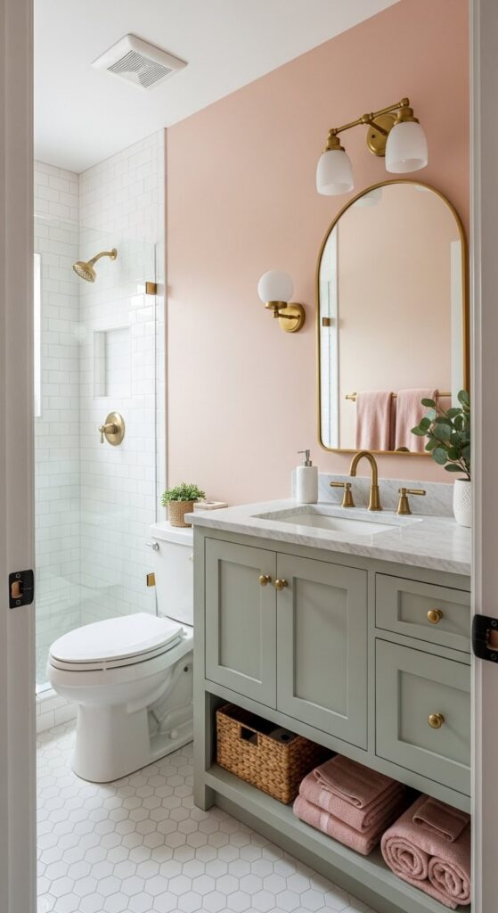 18 Pink and Green Bathroom Ideas That Make This Duo Work