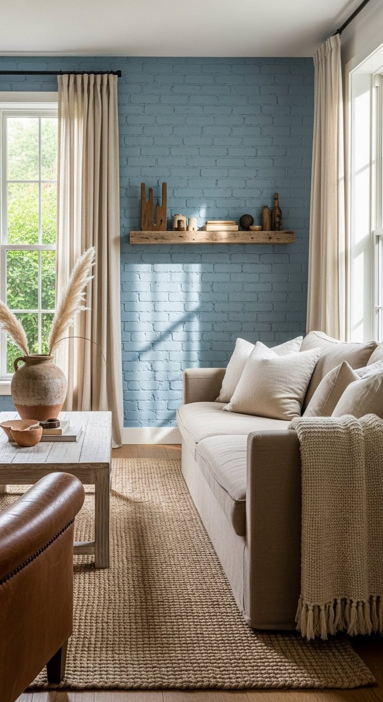 23 Light Blue Living Room Walls That Feel Fresh and Airy