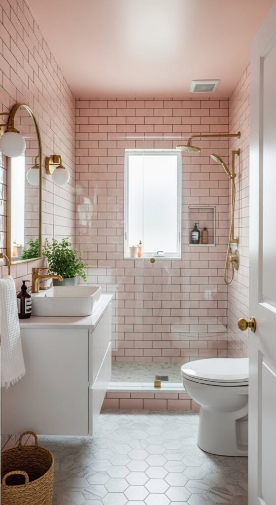 18 Pink and Green Bathroom Ideas That Make This Duo Work