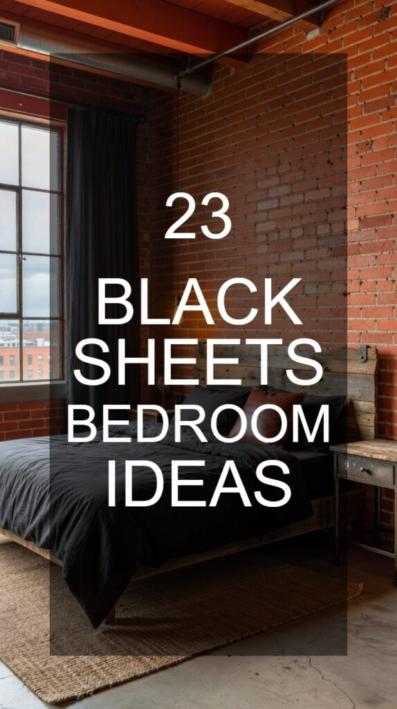 23 Black Sheets Bedroom Ideas That Create Statement Beds