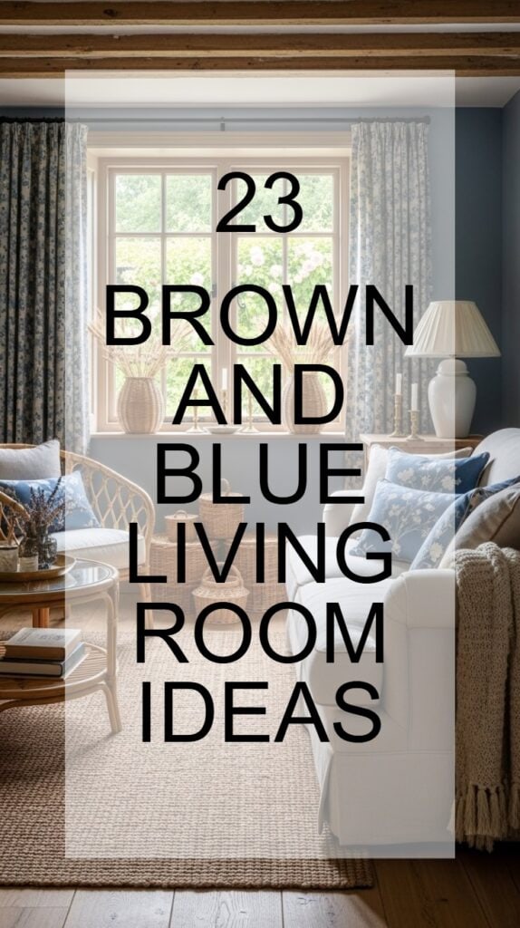23 Brown and Blue Living Room Ideas for Warm, Earthy Contrast
