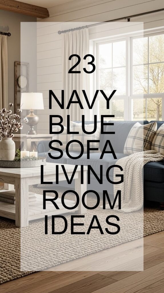 23 Navy Blue Sofa Living Room Ideas for Bold, Elegant Seating