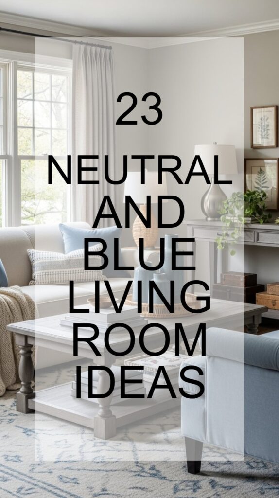 23 Neutral and Blue Living Room Ideas That Create Perfect Harmony