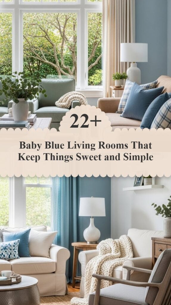 23 Baby Blue Living Room Ideas That Keep Things Sweet and Simple